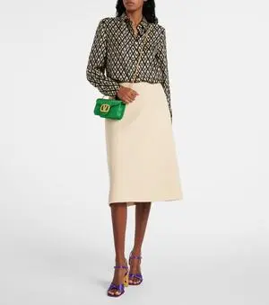 Valentino Garavani Toute La V Silk Twill Shirt
