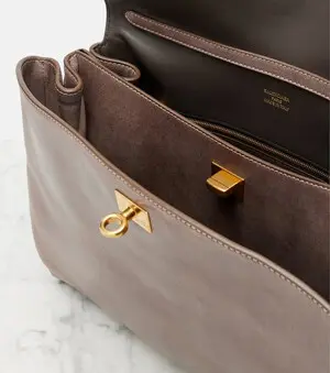 Balenciaga Rodeo Medium Leather Tote Bag - Brown