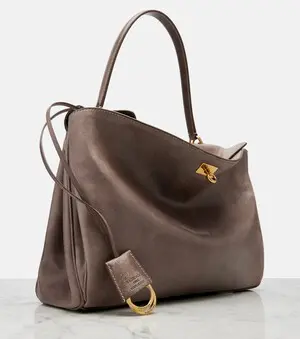 Balenciaga Rodeo Medium Leather Tote Bag - Brown