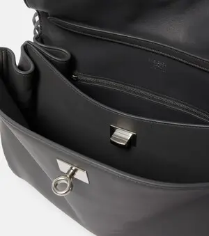 Balenciaga Rodeo Medium Leather Tote Bag - Grey