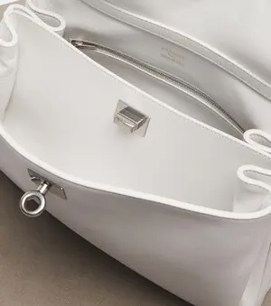 Balenciaga Rodeo Medium Leather Tote Bag - White