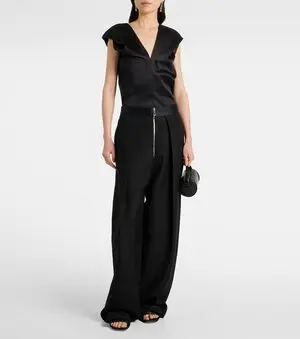 GIANVITO ROSSI Bow Detailing Flat Slides