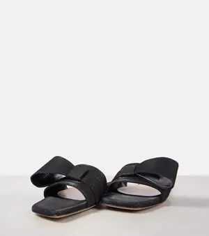 GIANVITO ROSSI Bow Detailing Flat Slides