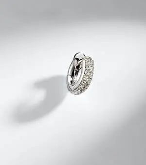 SPINELLI KILCOLLIN Macro Hoop Mini Single Earring With Diamonds