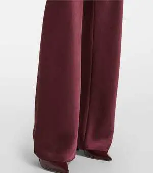 Vince Draped Satin Top - Burgundy