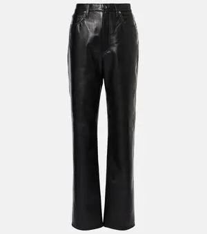 AGOLDE 90's Pinch Waist High-rise Straight Pants - Black