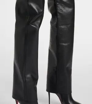 AGOLDE 90's Pinch Waist High-rise Straight Pants - Black