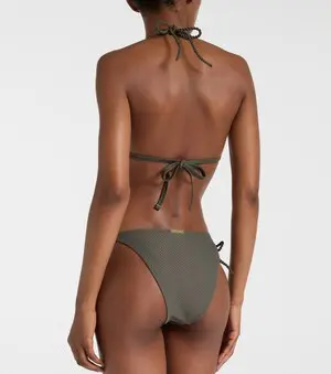 Heidi Klein Core Triangle Bikini Top - Green