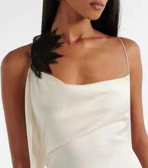 Victoria Beckham Floral-appliqué Gown