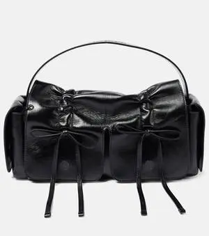 Acne Studios Bow-detail Leather Tote Bag
