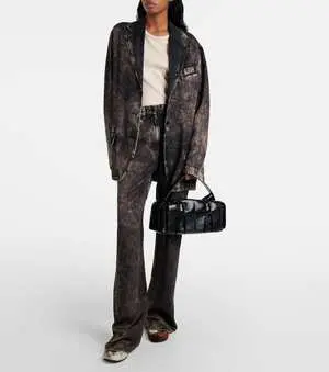 Acne Studios Bow-detail Leather Tote Bag