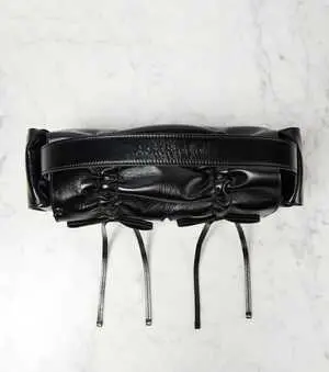 Acne Studios Bow-detail Leather Tote Bag