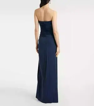 Simkhai Emma Draped Corset Gown - Blue
