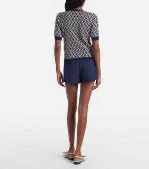 Valentino Garavani Toute La V Virgin Wool Sweater - Blue