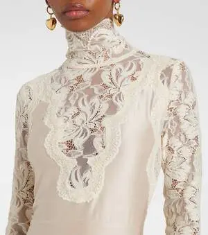 cream lace boho maxi dress Boho Lace Dress Elegant V Neck Woman Maxi Dress Maternity Dress for Photoshoot Fancy Photography Props 14 / Picture Color main image 1