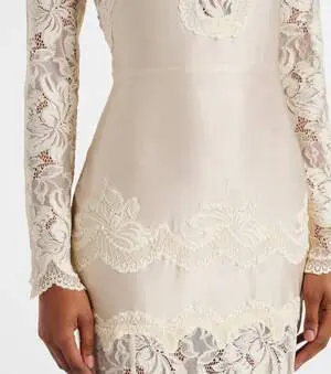 Rabanne Lace-trimmed Maxi Dress