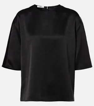 Vince Satin T-shirt - Black