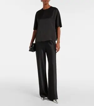 Vince Satin T-shirt - Black