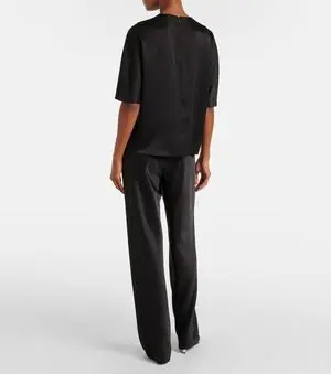 Vince Satin T-shirt - Black