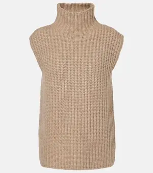 THE ROW The Row Ilena Cashmere And Silk Top Beige