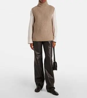 THE ROW Ilena Cashmere And Silk Top - Beige