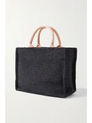 Marni Embroidered Raffia Tote
