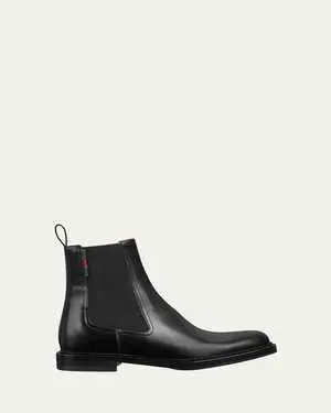 Gucci William Leather Chelsea Boots