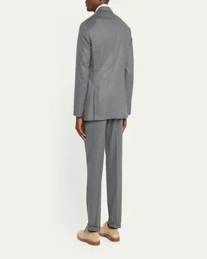 Brunello Cucinelli Solid Wool Suit