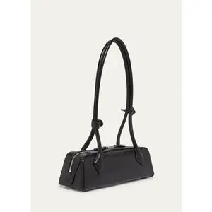 Alaïa Le Teckel Small Lizard Shoulder Bag - Brun Fume