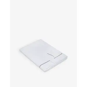 THE WHITE COMPANY Savoy Cotton Flat Sheet - White/mink