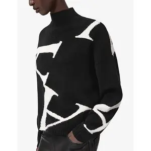 ALLSAINTS A Star High-neck Jumper - Black/white