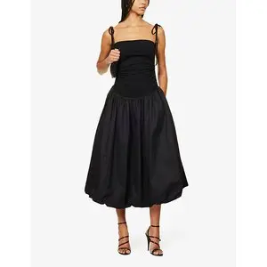 AMY LYNN Alexa Spaghetti-strap Maxi Dress - Black