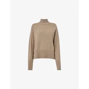 Whistles Funnel-neck Cashmere Jumper - Brown