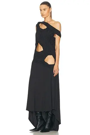 DI PETSA One Shoulder Midnight Dress
