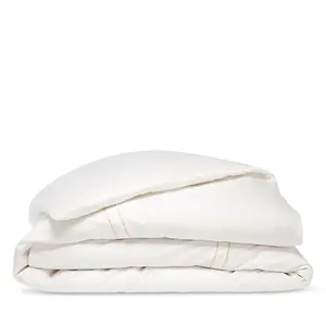 AMALIA HOME COLLECTION Dalila Sateen Duvet Cover, Queen Exclusive - Cream/gold