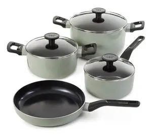 BERGHOFF Leo Glints 7pc Ceramic Nonstick Cookwa Re Set - One-color