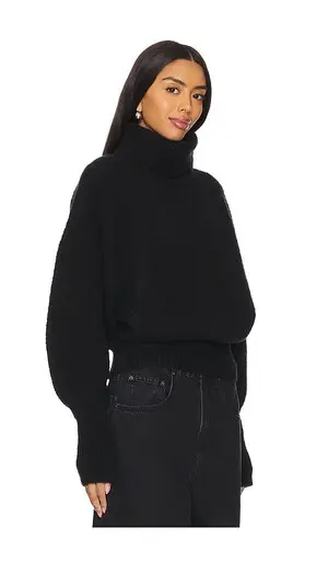 GRLFRND X Emily Gemma Elya Turtleneck Sweater - Black