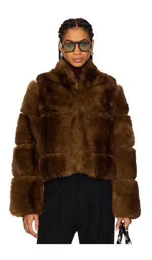 Apparis Sai Short Coat - Mink