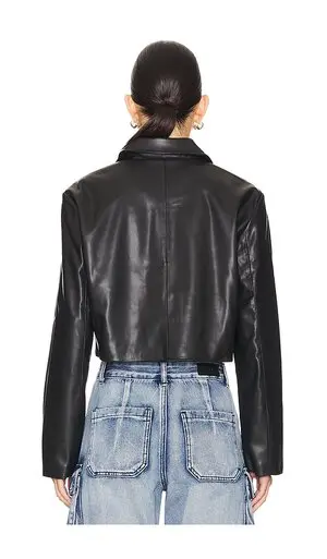 Superdown X Emily Gemma Gabriella Faux Leather Jacket
