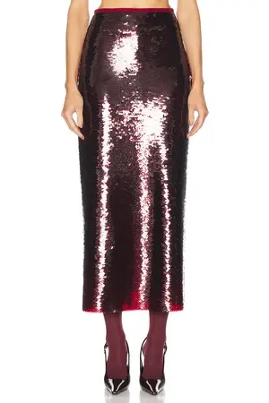 SEV Sequin Midi Skirt