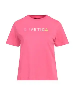Duvetica Cotton Logo Print T-shirt - Pink