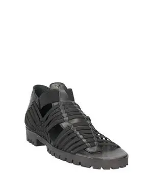 Kenzo Leather And Textile Fiber Sandals