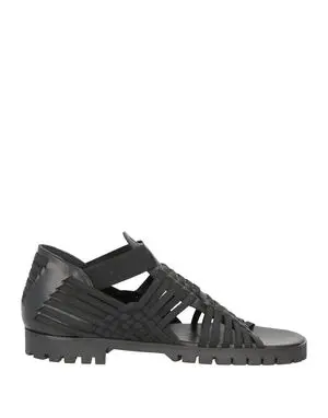 Kenzo Leather And Textile Fiber Sandals