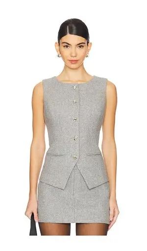 Line & Dot Damson Vest