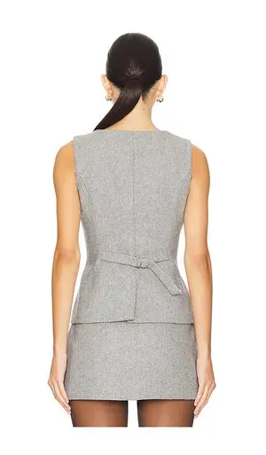 Line & Dot Damson Vest