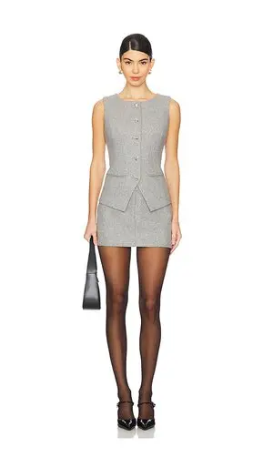Line & Dot Damson Vest
