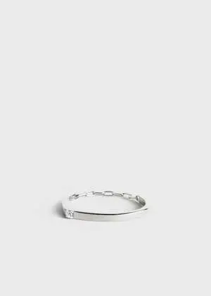 TOTEME Diamond Chain Ring - White Gold