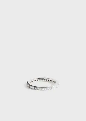 TOTEME Eternity Diamond Midi Ring - Silver