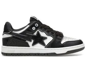 A BATHING APE Sk8 Sta #1 M2 Camo Sneakers - Black