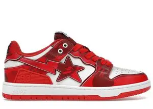 A BATHING APE Sk8 Sta #1 M2 Camo - Red